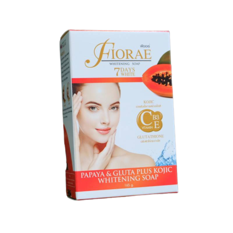Fiorae Papaya & Gluta Plus Kojic Whitening Soap (165g) | Faiyaz Shop